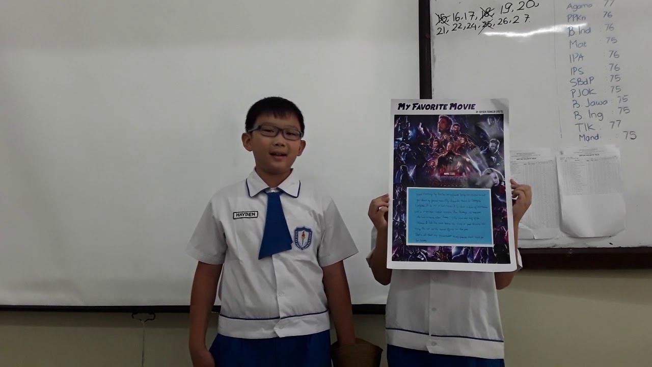 4th Grade Speaking Test 4B 15 Hayden - YouTube