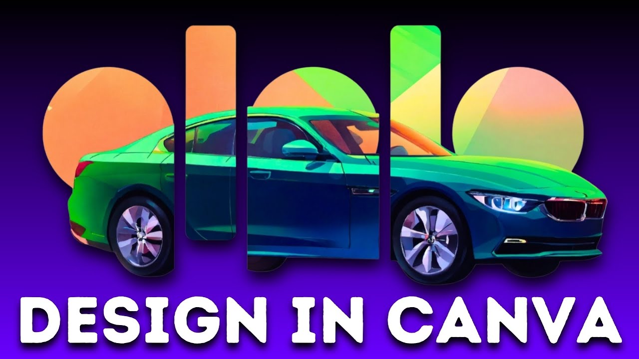 Creative Car Poster Design in Canva | Canva Design Tutorial | Canva ...