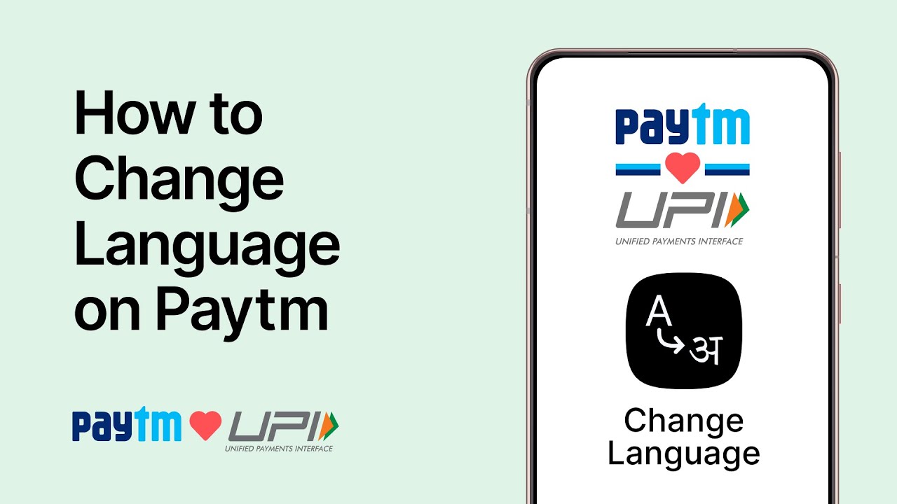 How to change language on the Paytm app | #paytmkaro - YouTube