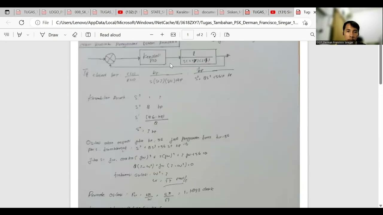 SIMULASI MATLAB(Simulink) Perancangan Controller PID - YouTube