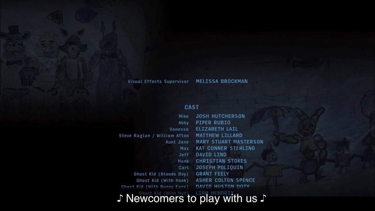 Five Nights at Freddy's movie end credits (read the description first ...