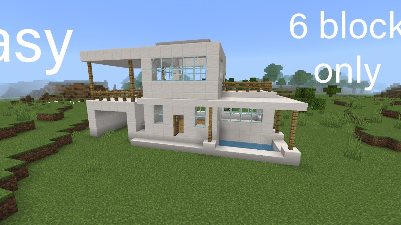 Minecraft tutorial.Building quartz house. - YouTube