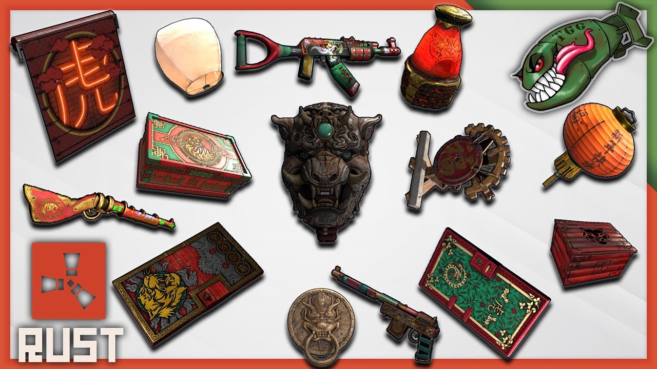 Rust Skins | Lunar New Year 2022, Tiger Mask, Sky & Chinese Lantern ...