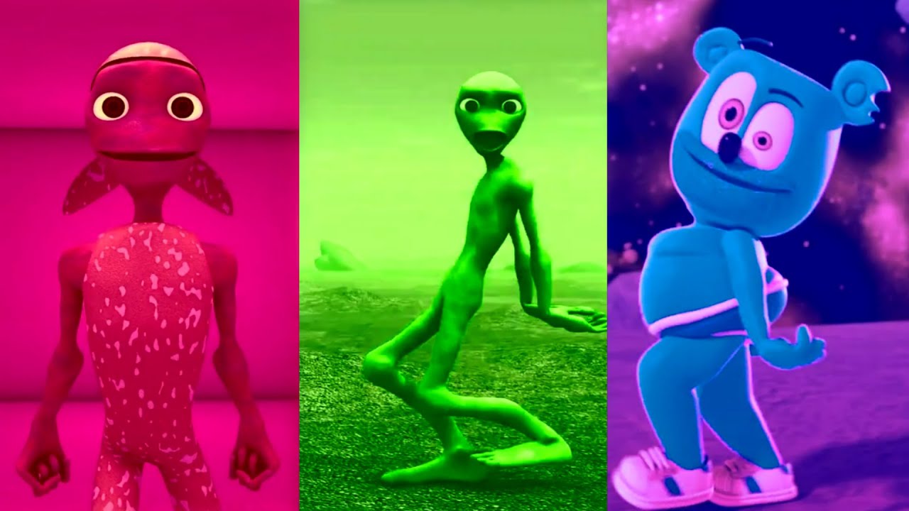 Alien Dance | Fun colors | Dame Tu Cosita | El Taiger Me Kemaste - YouTube