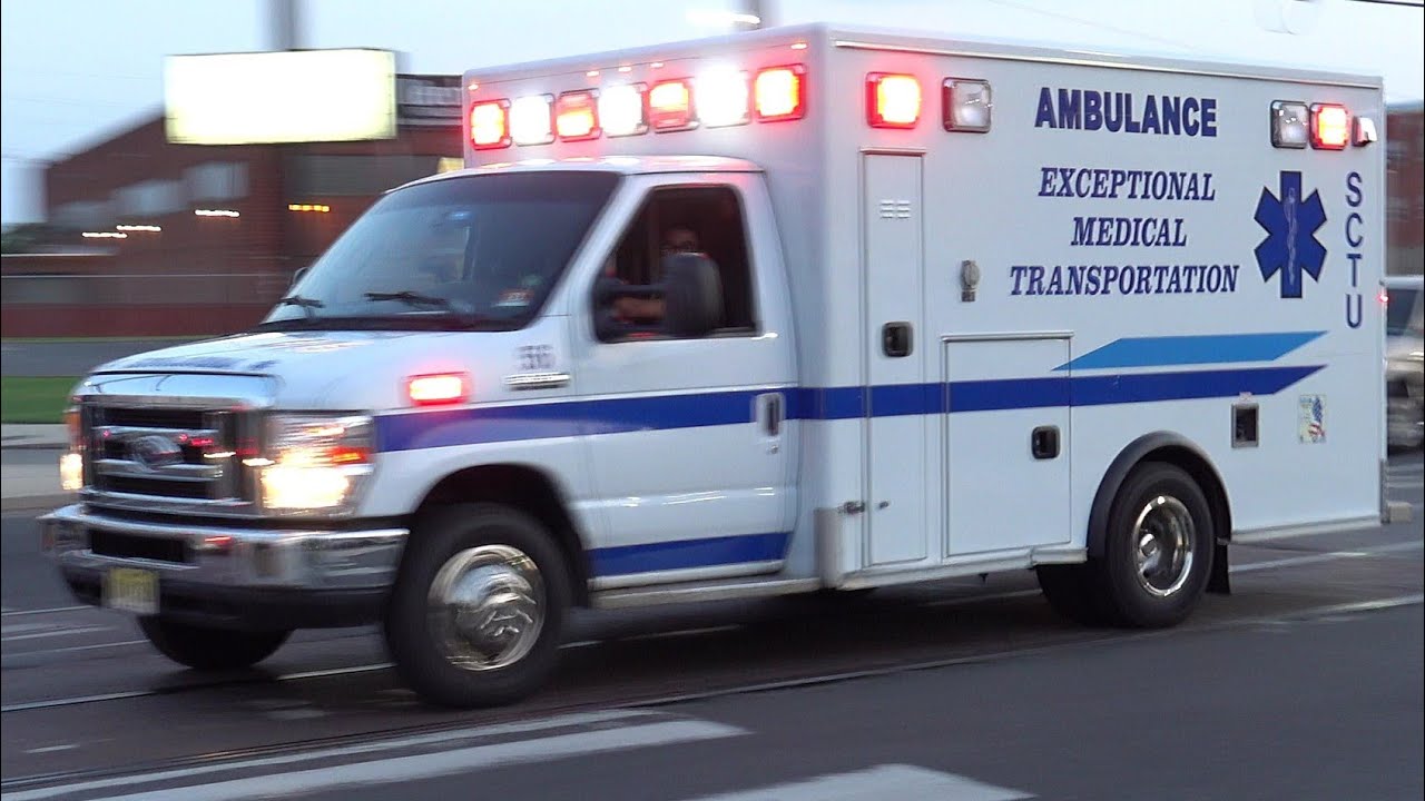 Exceptional Medical Transport Ambulance 56 Responding - YouTube