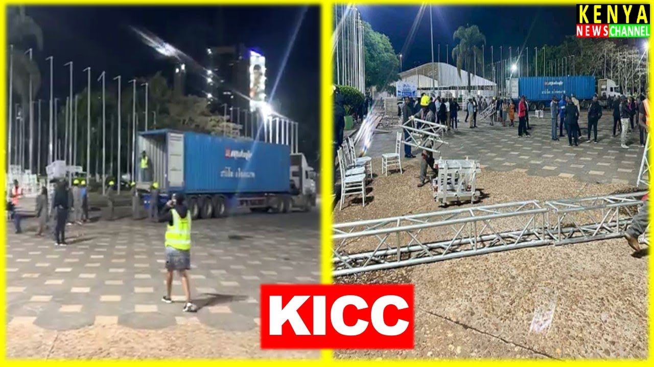 Kithure Kindiki Swearing-in | See Night Preparations at KICC - YouTube