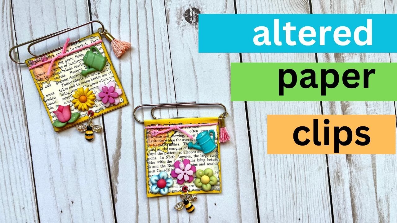 Flower Altered Paper Clip - YouTube