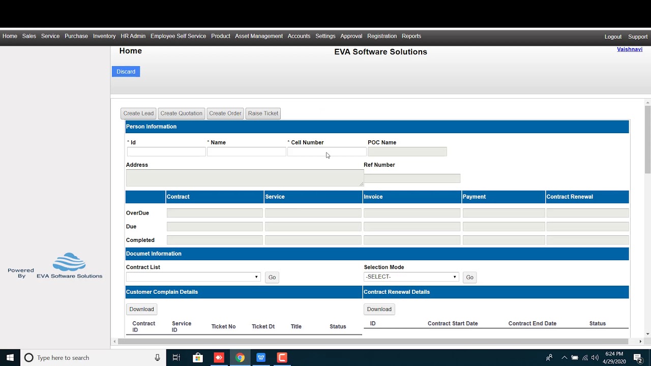 How do you upload or create multiple vendors in the EVA ERP system ...