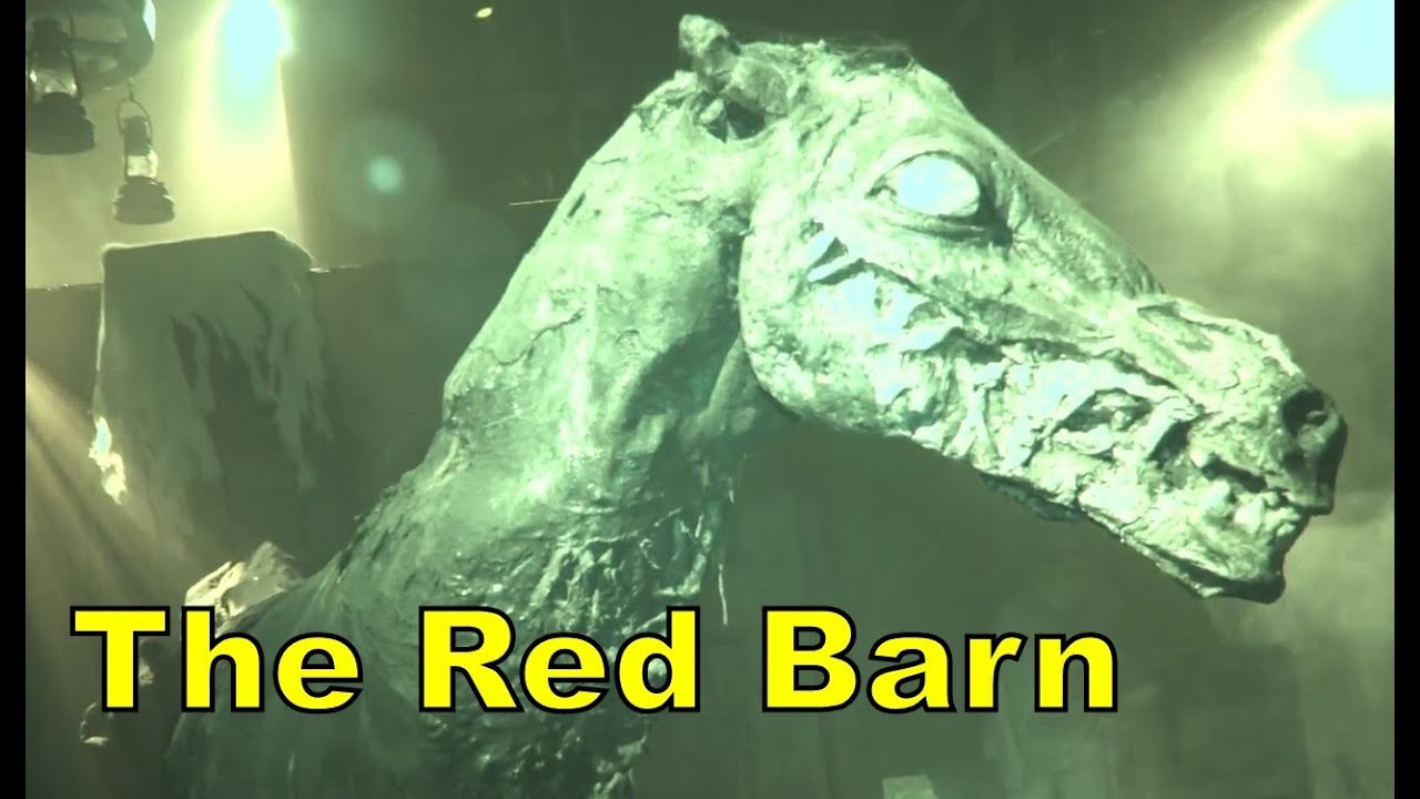 The Red Barn Maze with Night Vision - Knott's Scary Farm 2017 - YouTube