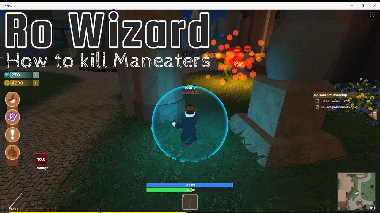 Ro Wizard - Poisenroot Roundup (how to kill Maneaters) - YouTube