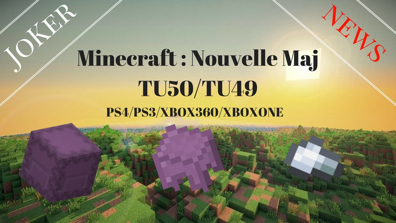 MINECRAFT | TU50/TU49 NOUVELLE MAJ PS4/PS3/XBOX360/XBOXONE - YouTube