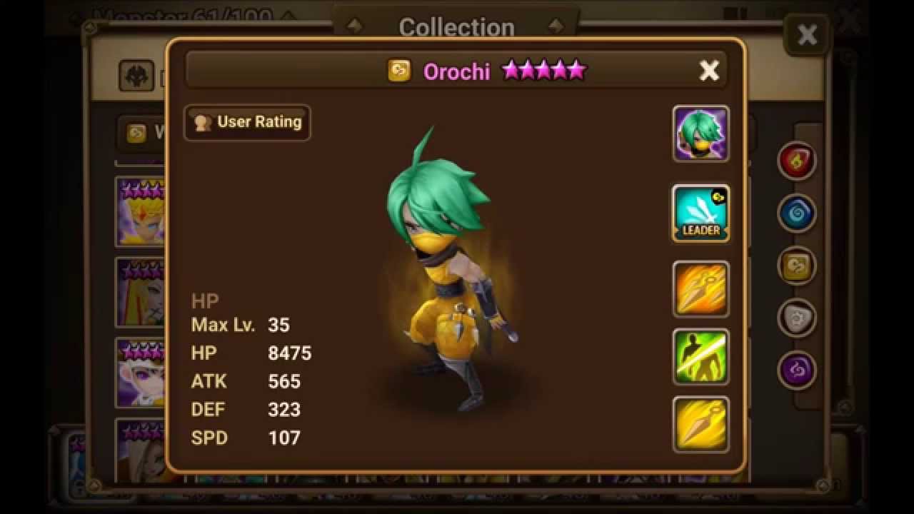Summoners war: Orochi The Wind Ninja - YouTube