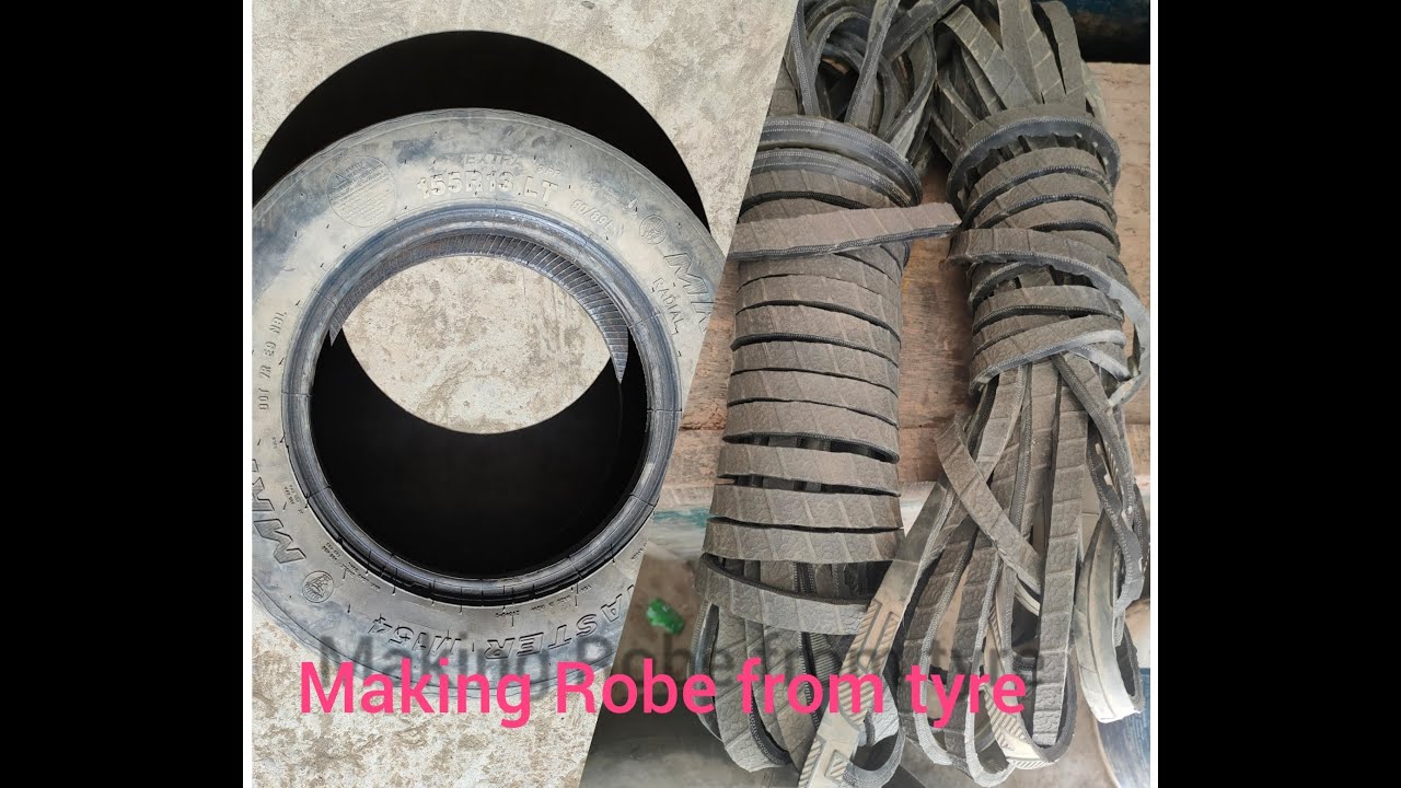 How to make Robe from tyre - YouTube