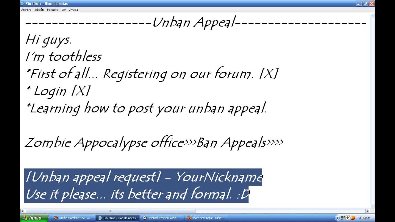 SAMP - How to unban appeal - gta-gaming.net - YouTube
