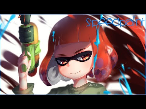 『Undertale x Splatoon Speedpaint』Kid or Squid? - YouTube