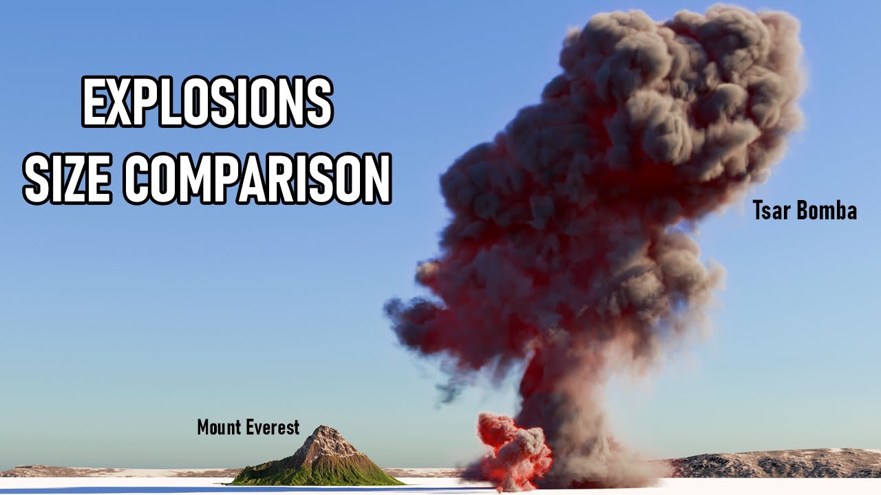 Explosions Size Comparison - YouTube