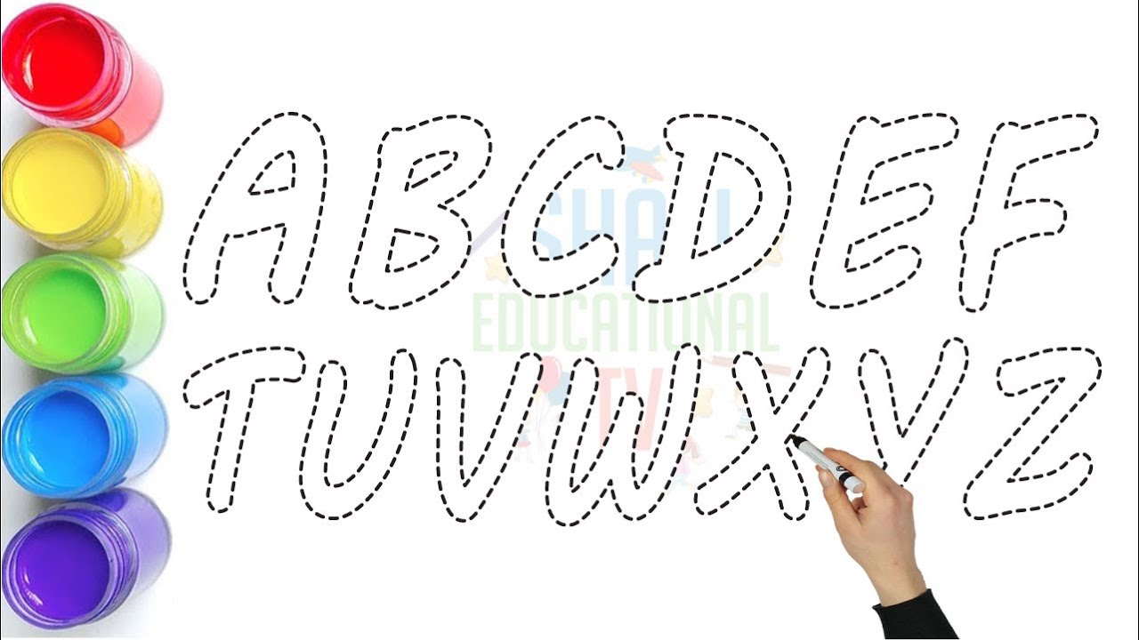 Learn to Write Your ABCs! Tracing & Coloring - YouTube