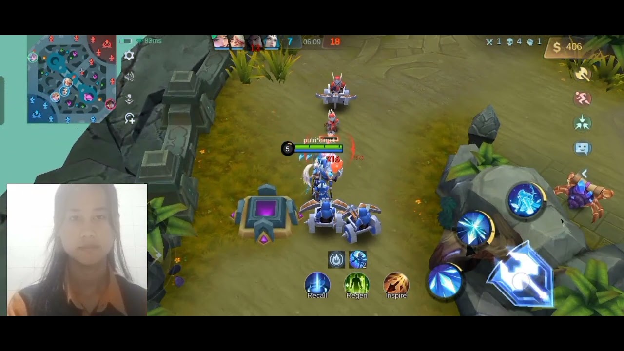 memainkan moblie legends part III - YouTube