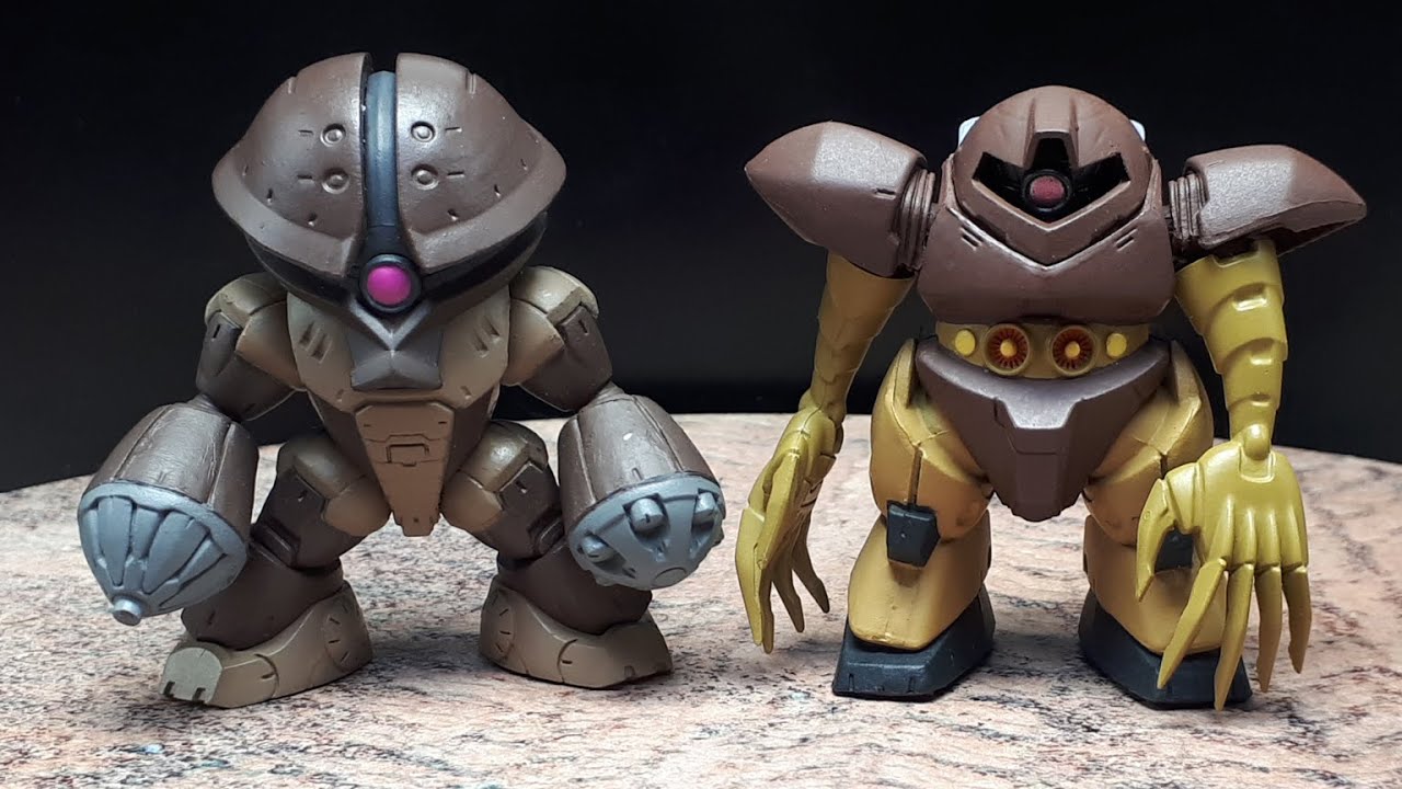 Gundam Acguy 38 & Gogg 215 by Bandai Converge Shokugan figure - YouTube