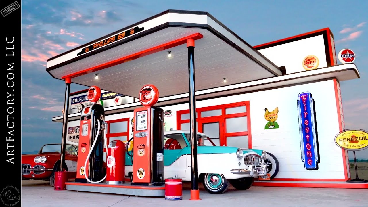 Old Style Gas Station Service Stations Journeying Into The Past With