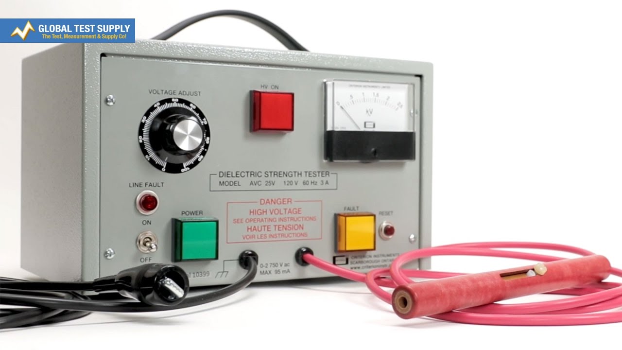 Criterion AVC-25V Dielectric Strength Tester - YouTube