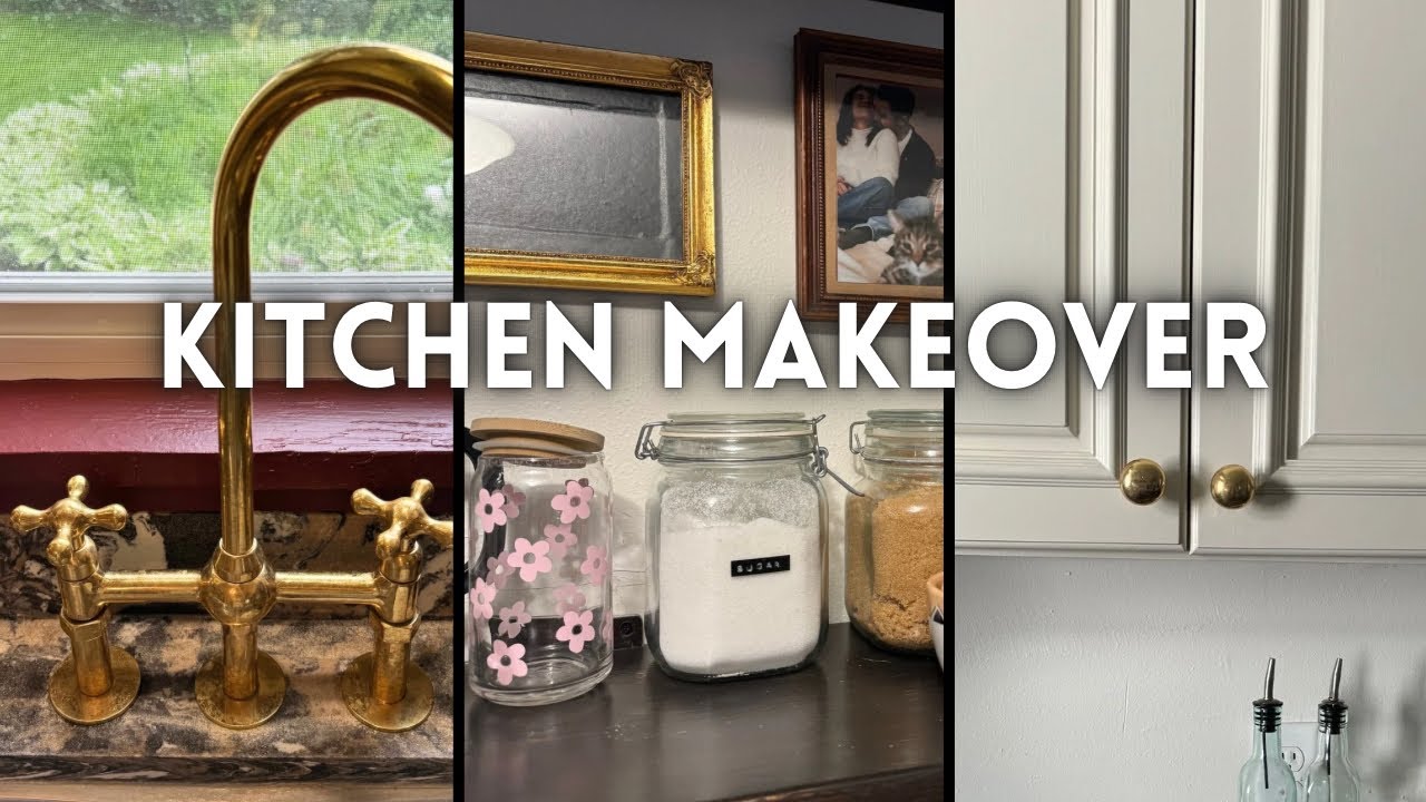 KITCHEN MAKEOVER DIY transformation from start to finish | BEFORE ...