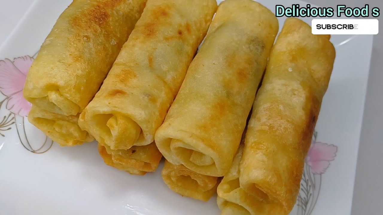 Delicious VEGGIE Roll Snacks WITHOUT Bread Crumbs Recipe! Vegetable ...