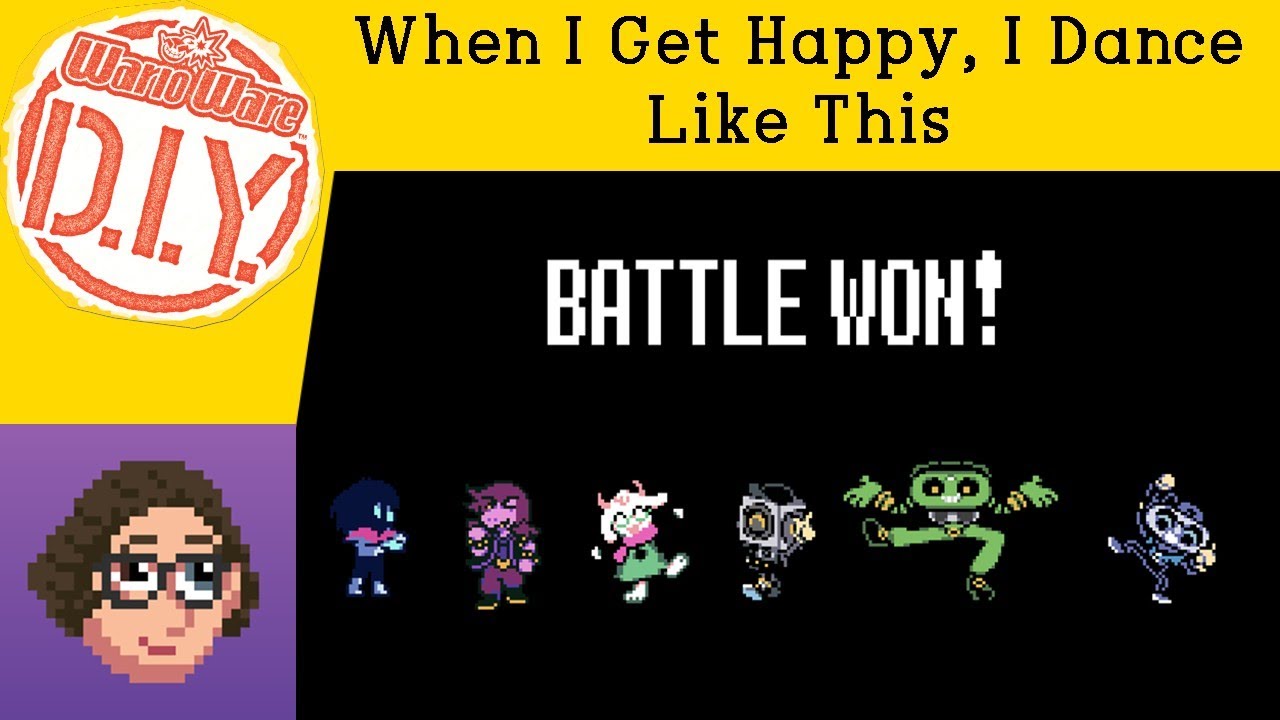 When I Get Happy I Dance Like This - Deltarune (Warioware DIY) - YouTube