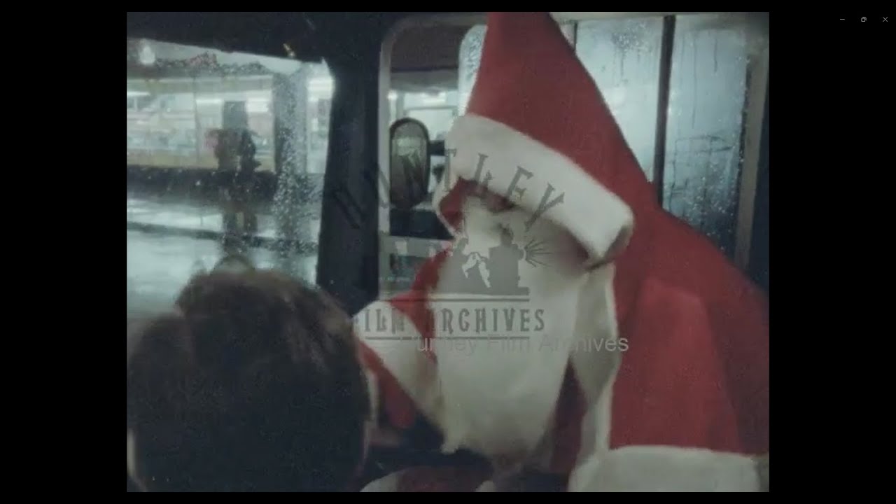 Santa Drives a Bus in Leeds, England, 1980s - Archive Film 1041158 ...
