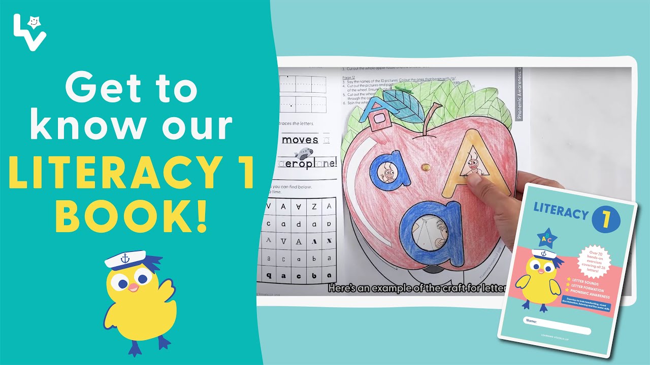 Letter and Phonics Workbook | Literacy 1 Book | Learning Vessels - YouTube