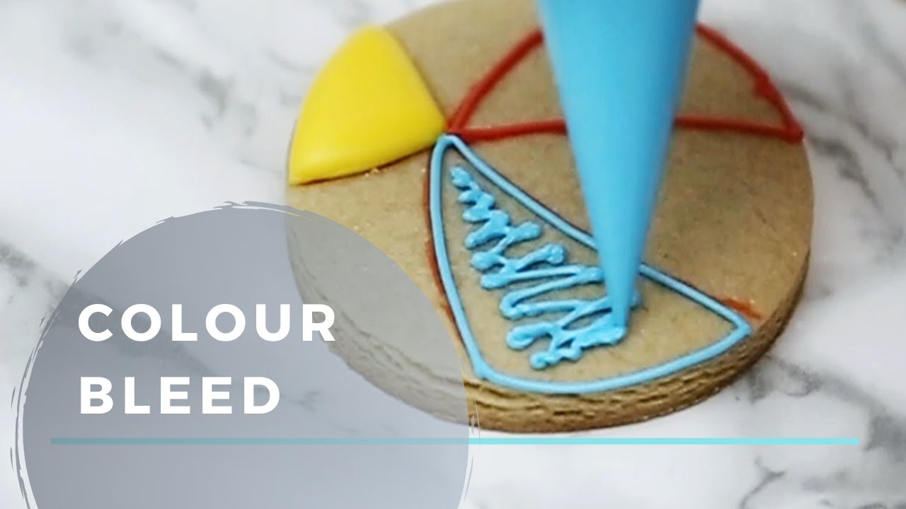 HOW TO PREVENT COLOUR BLEED | Beach Ball Cookie - YouTube