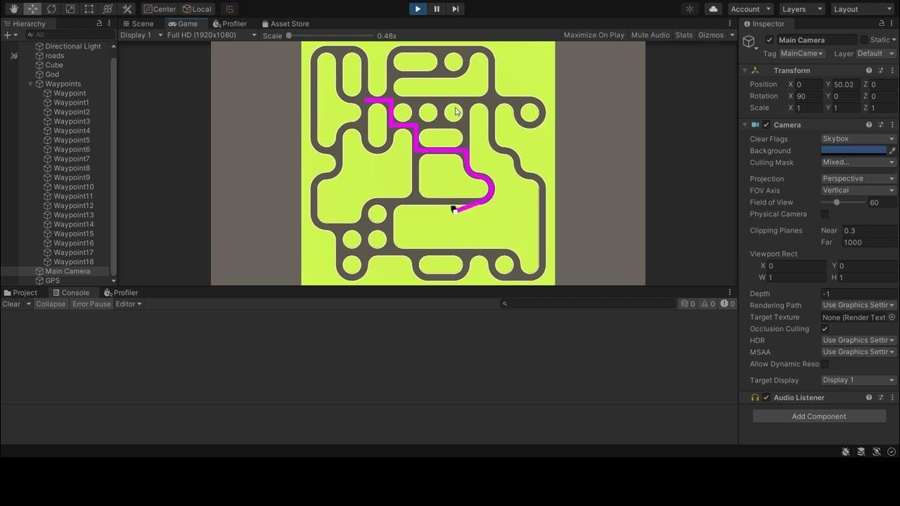 Unity | In game GPS tool demo | A* path finding with KDTree implementation | Minimap navigation ...