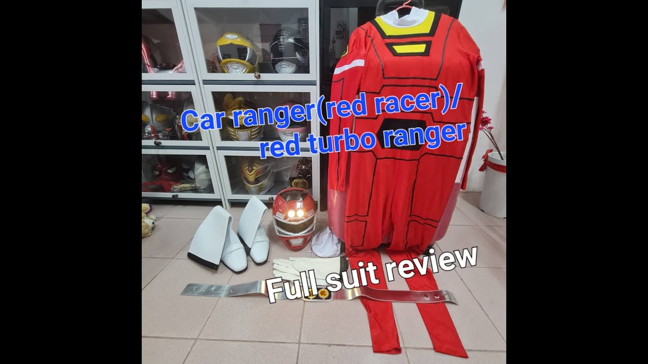 Car ranger(red ranger)/Red turbo ranger full suit review - YouTube