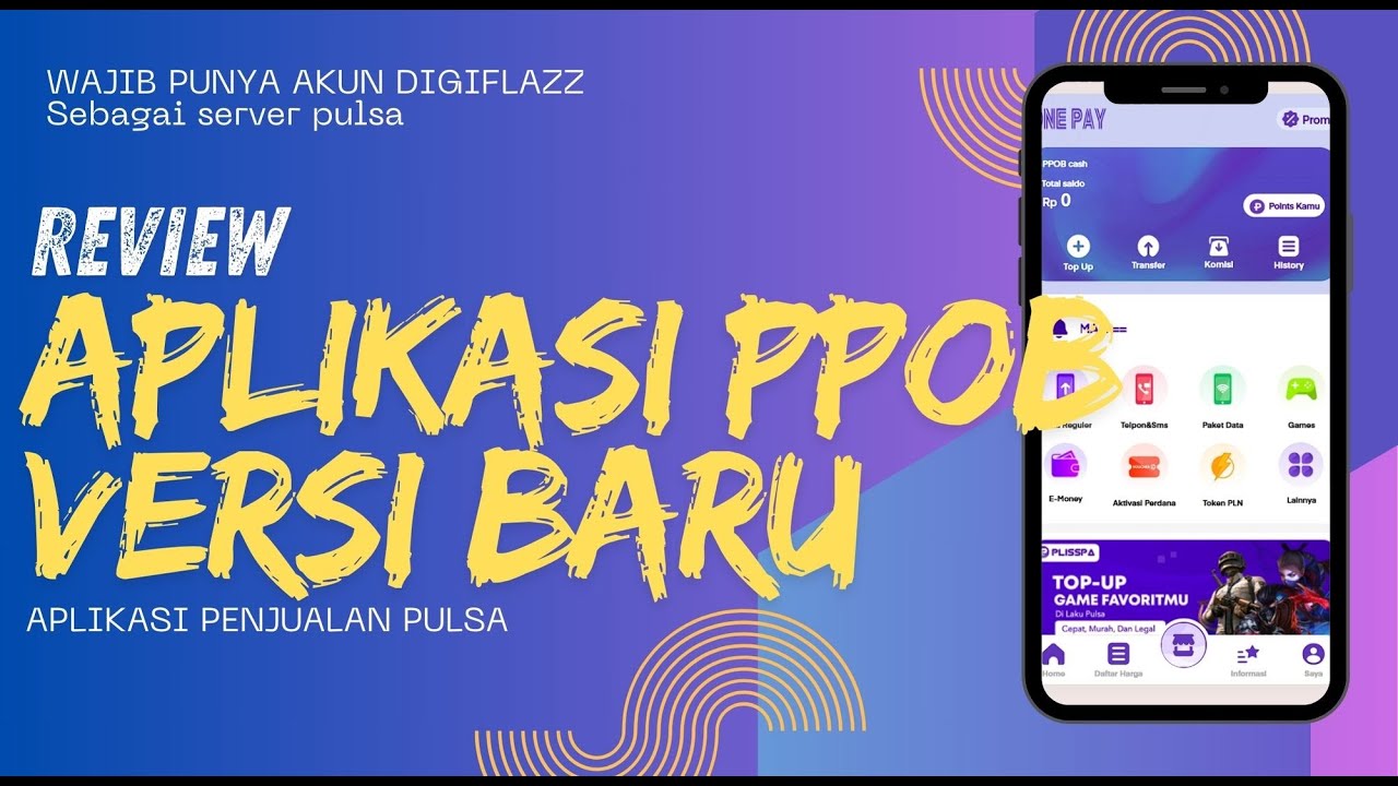 BIKIN APLIKASI PPOB - APLIKASI PPOB TERBARU, - REVIEW SINGKAT TAMPILAN ...