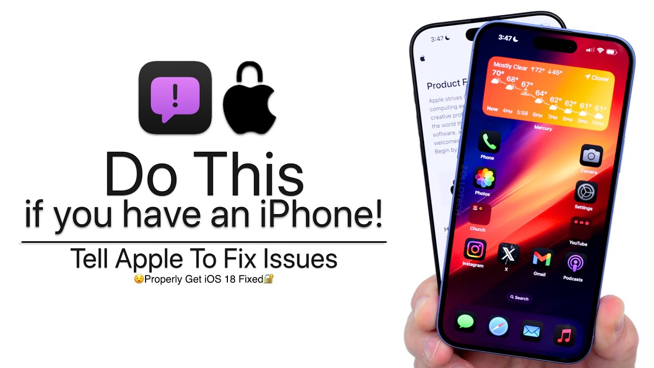 You Need To Do This! - Tell Apple To Fix Issues in iOS 18.3 - YouTube