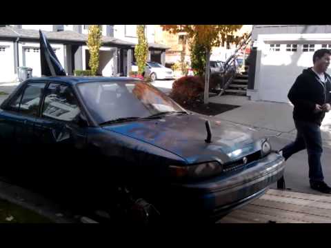 Loading Car Trailer Fail - YouTube