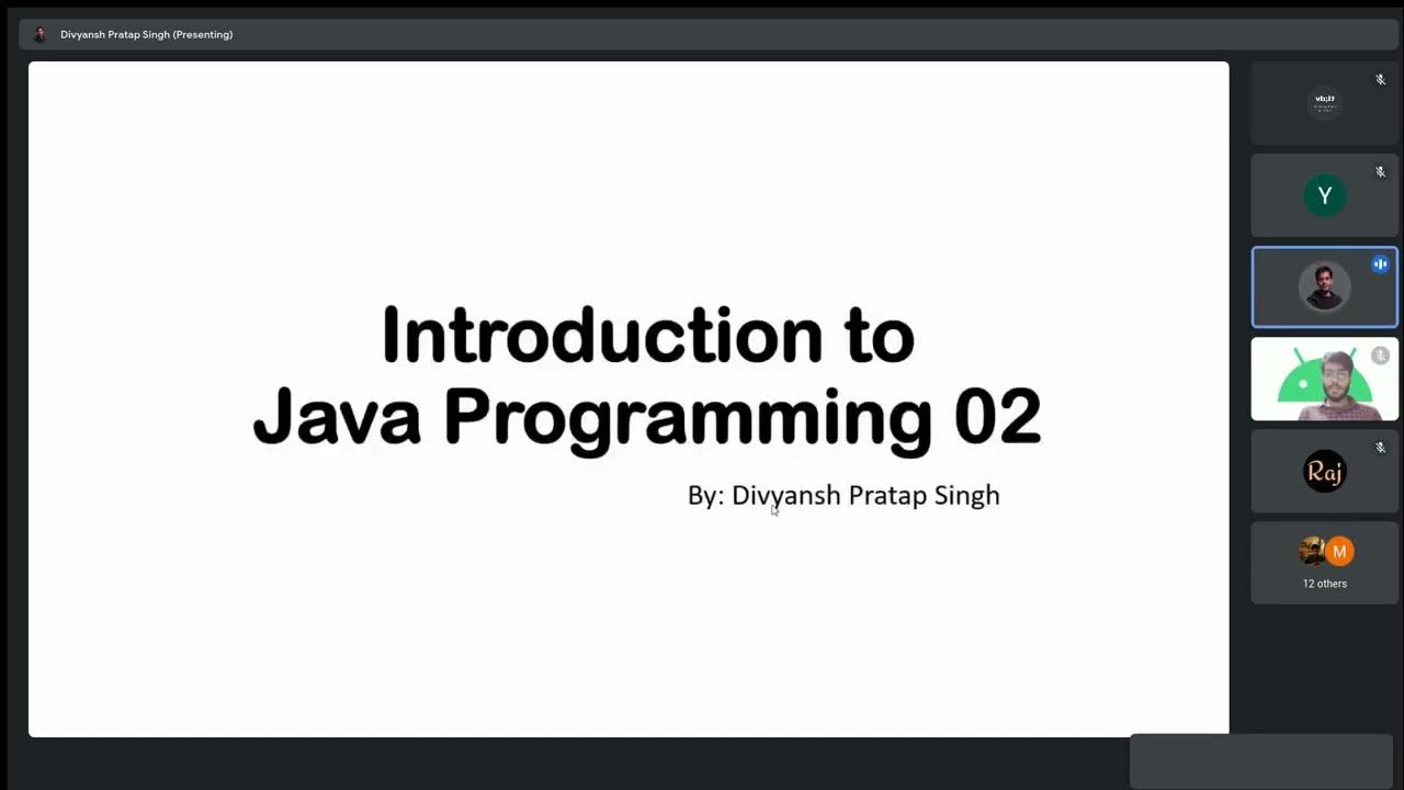 Introduction to Java 02 || #javaprogramming - YouTube