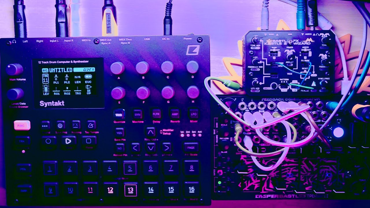 random techno 313 (147bpm) Syntakt, Softpop SP2, Kastle 2 FX Wizard - YouTube