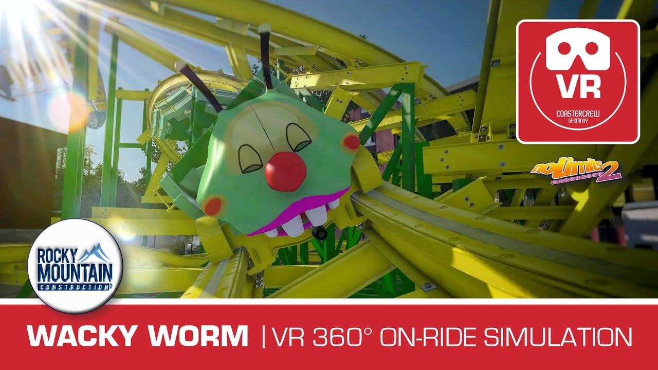 crazy 360° RMC VR Roller Coaster IRON WACKY WORM onride | Willy der ...