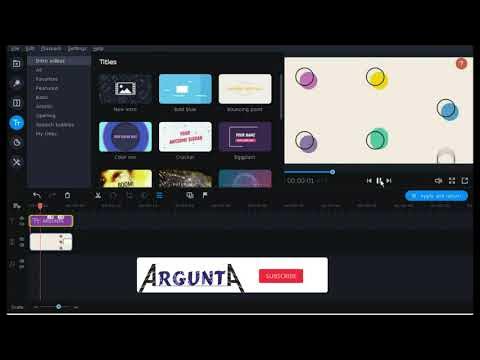 Cara membuat Intro video Youtube dengan Movavi Video Editor - YouTube
