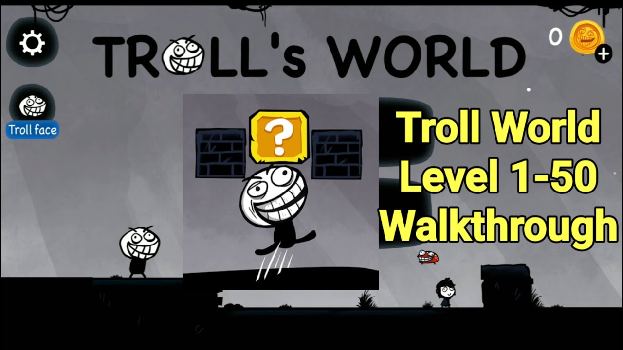 Troll World Meme Adventure Walkthrough | All Levels | Level 1-50 - YouTube