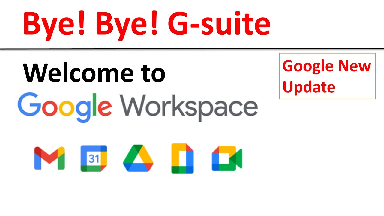 Introduction to Google Workspace || Google Launches Workspace 👈 - YouTube