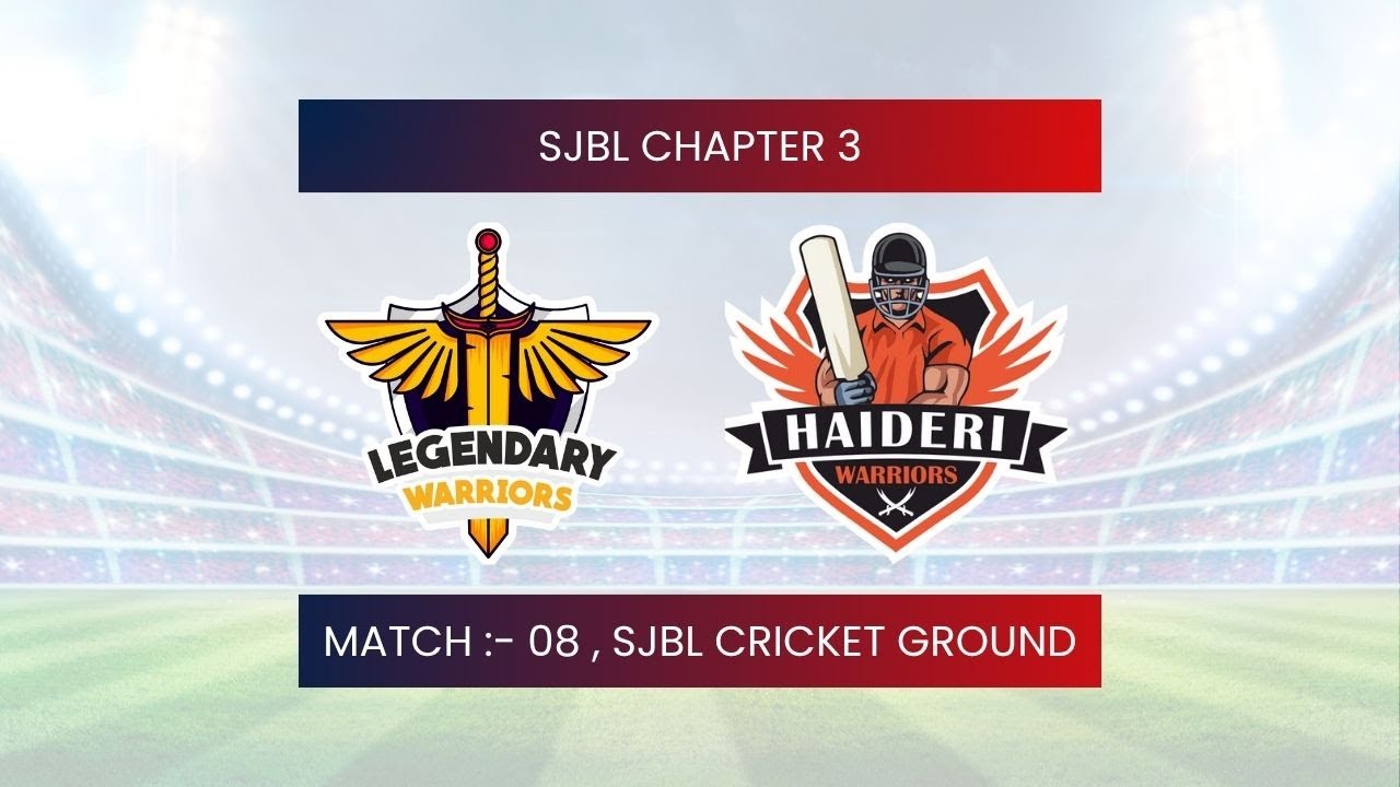 LEGENDARY WARRIORS 🆚 HAIDERI WARRIORS | MATCH 8 | SJBL CHAPTER 3| HIGH ...