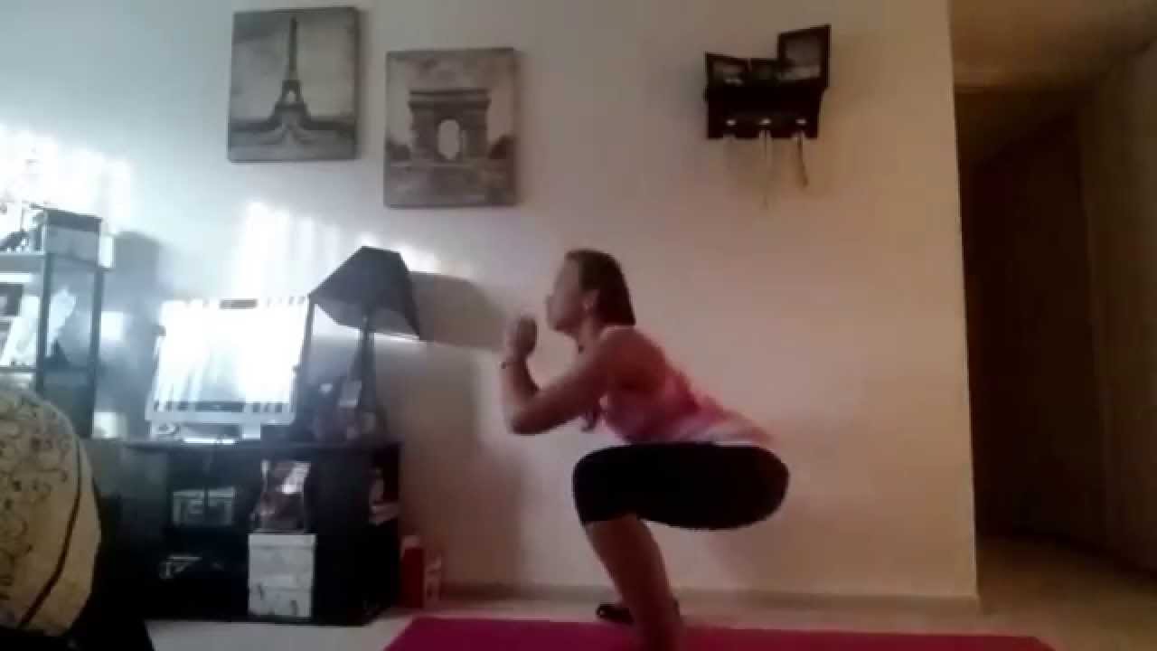 Squat kick back with side squat - YouTube