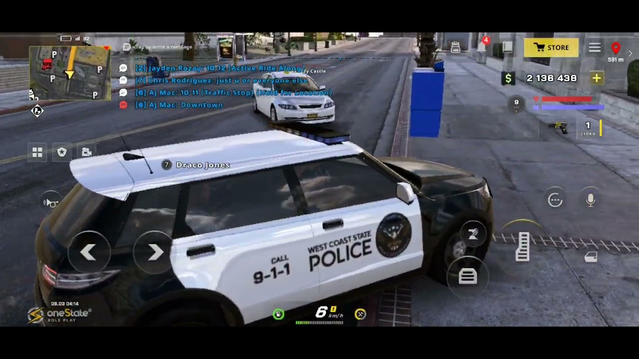 Onestate RP PD Roleplay Dude shot at me, instant regret 03/05/25 - YouTube