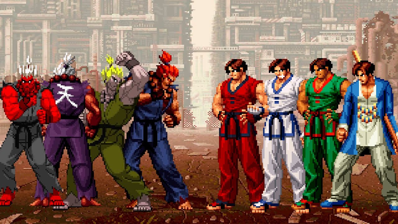 [KOF Mugen] Akuma Team vs Kim Kaphwan Team - YouTube