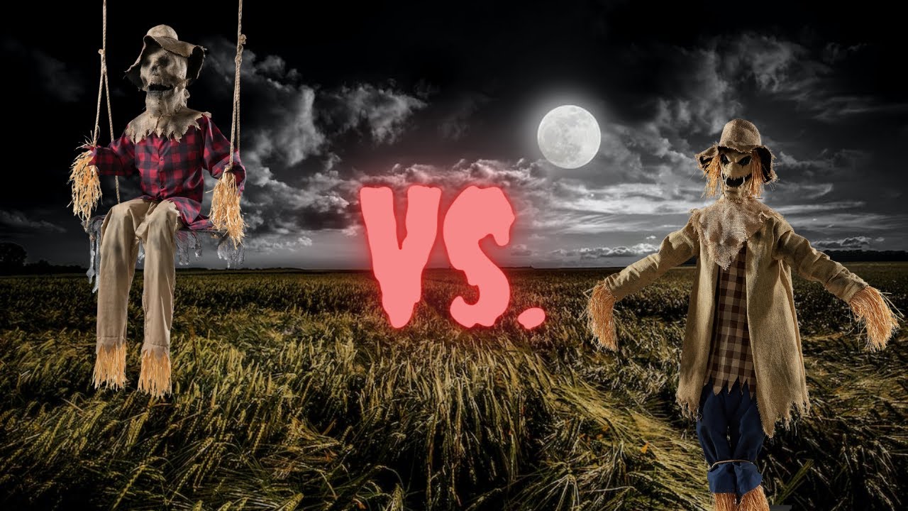 Swinging Scarecrow vs. Jack Straw | Spirit Halloween Prop Battles ...