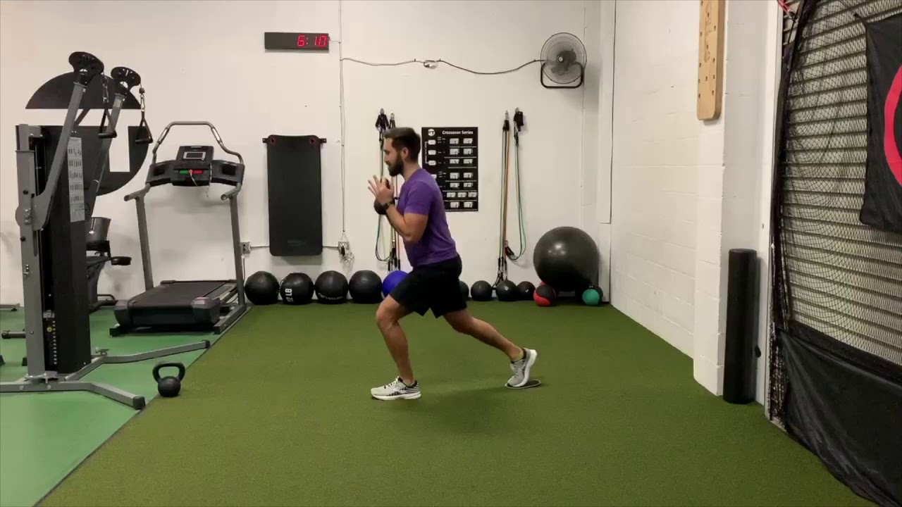 Reverse Lunge with Sliders - YouTube