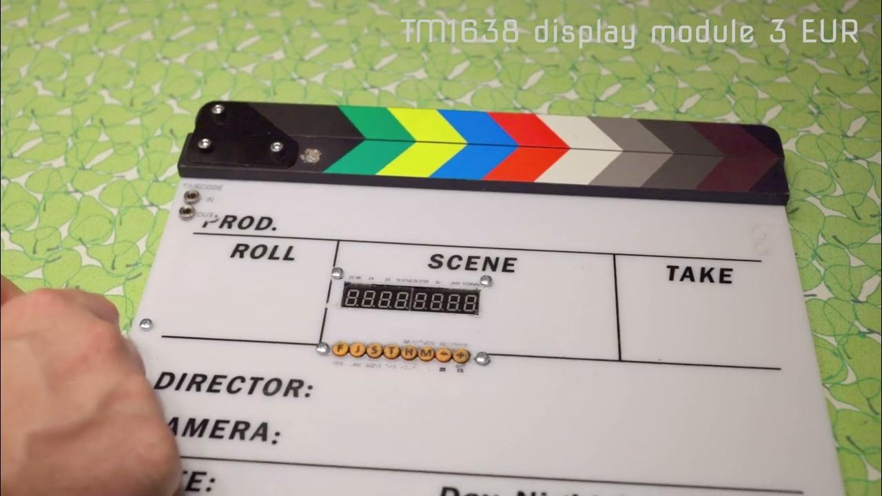 DIY timecode slate, easy to assemble - YouTube