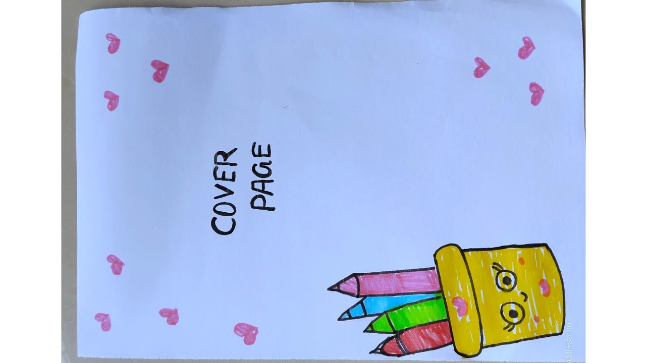 how to draw project khata design/simple design for assignment work/ A4 ...